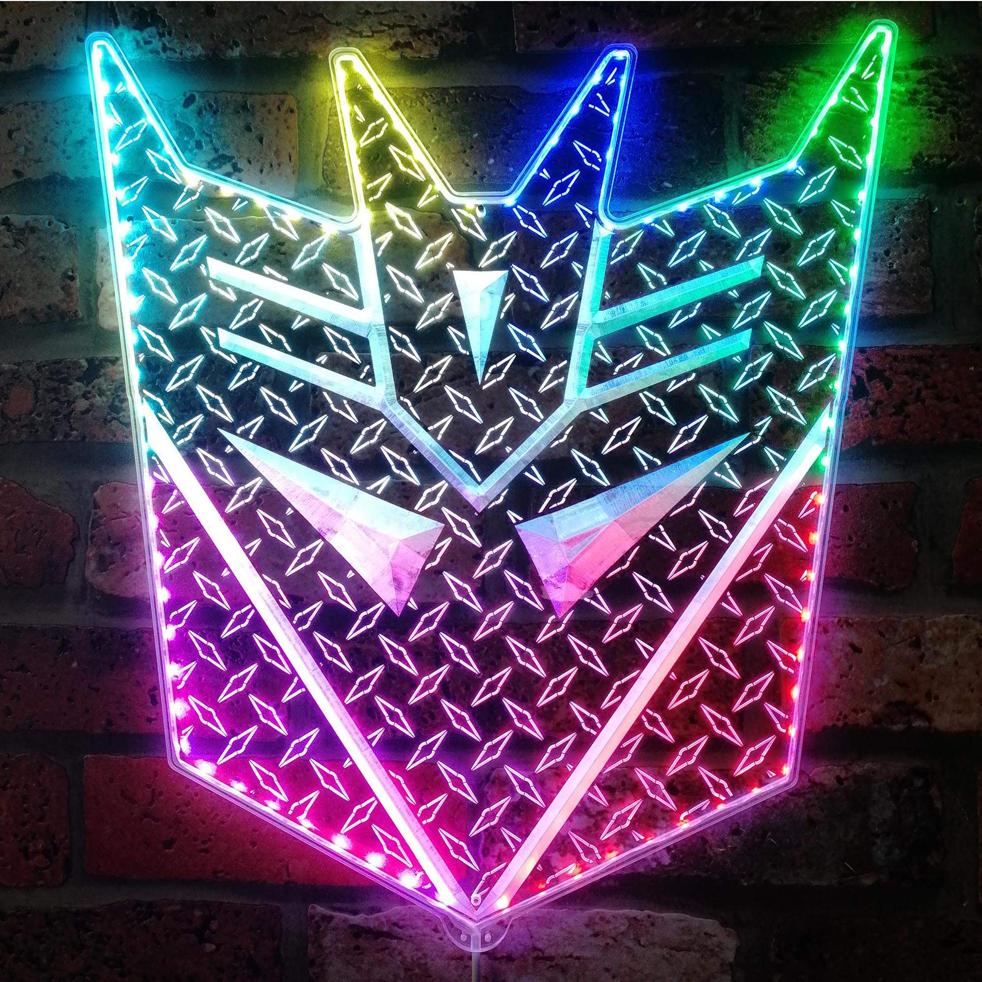 Transformers Decepticon Icon RGB LED Sign SafeSpecial LED Signs