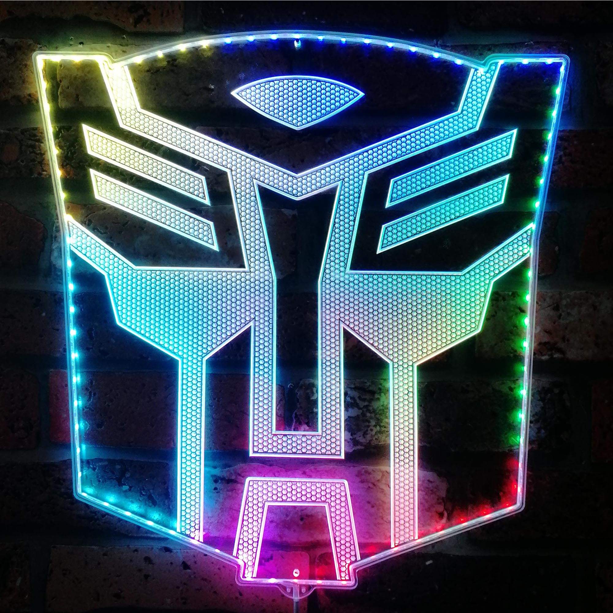 Transformers Autobots Icon RGB LED Sign SafeSpecial LED Signs