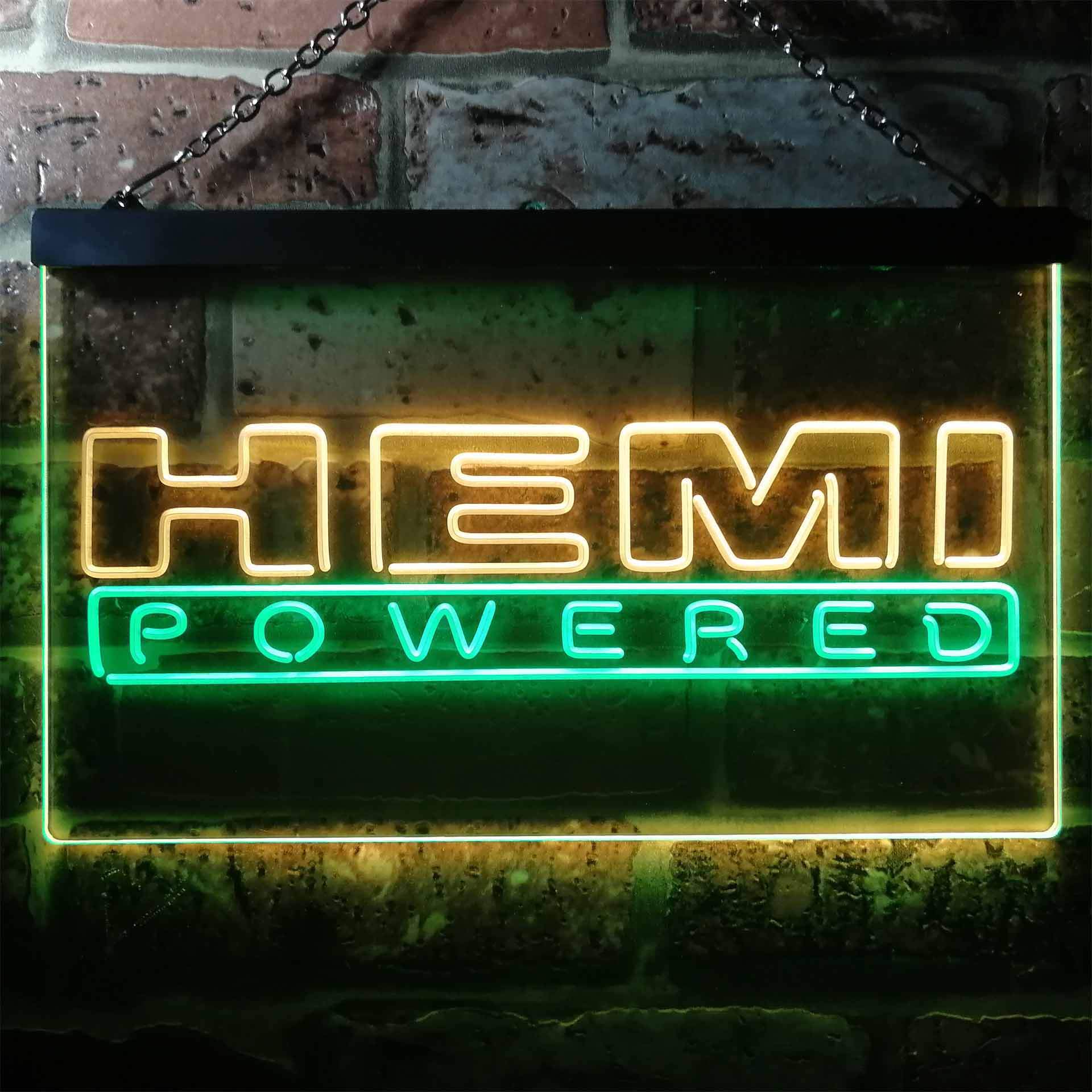 Wall Hangings Home & Living Neon Hemi Powered Logo Sign etna.com.pe
